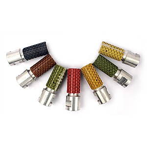 Z-Lion 1 Inch Diamond Drum Wheel Wet Grinding Wheel for Polishing Sink Hole Marble Granite Stone Hole Grinding 5/8-11 Thread(7pcs/Set)