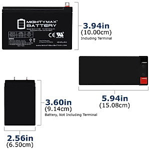 Mighty Max Battery 12V 9AH SLA Battery Replacement for Generac XG7000E