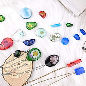 Resin Jewelry Molds, Jewelry Molds for Resin Casting, Silicone Molds for Epoxy Resin, Jewelry Molds Pendant Mold for DIY Gem Cabochon Pendant, Earring, Necklace Jewelry Making