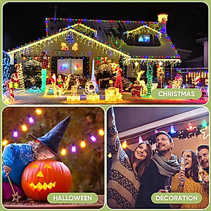 Minsily 15 Pack S14 Yellow LED Bulbs 2W S14 Outdoor LED String Light Bulb Plastic Shatterproof LED Replacement Bulbs 110V Edison Bulbs E26 Base Decorative Bulb for Home Patio Christmas Decor(Yellow)