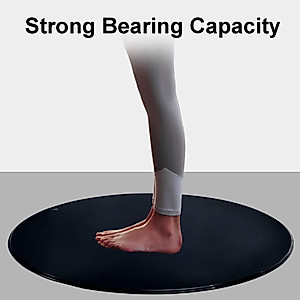 WYFFF 36inch Black Tempered Glass Lazy Susan Turntable for Dining Table, Large Lazy Susan Rotating Serving Tray, Smooth Quiet, Easy to Share Food