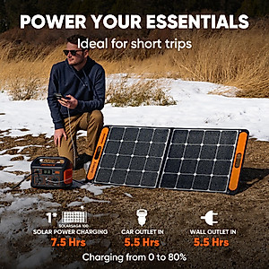 Jackery Portable Power Station Explorer 500, 518Wh Outdoor Solar Generator Mobile Lithium Battery Pack with 110V/500W AC Outlet for Home Use, Emergency Backup,Road Trip Camping (Solar Panel Optional)