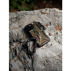 URBAN ARMOR GEAR UAG Designed for iPhone 15 Pro Max Case Monarch Kevlar Black 6.7" Bundle with UAG Paracord Lanyard Adjustable Wrist Strap Black