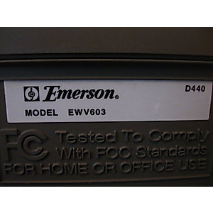 Emerson EWV603 4 Head HIFI Stereo ON-SCREEN MENU Video Player / Recorder (VCR) with 19 Micron Heads