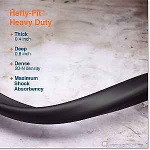 Roving Cove Edge Protector for Baby (6ft Large Edge Only), Hefty-Fit Heavy-Duty Soft Foam Furniture Edge Bumper Guards, Desk Edge Cushion, Wall Corner Covers, 3M Adhesive, Onyx Black