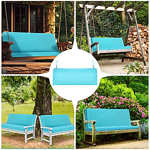 SmoothNovelty 42x18 Inch Patio Bench Cushion Covers Outdoor Waterproof UV Protection Loveseat Swing Replacement Cover with Tie Zipper Adjustable Strap Garden Seat Sofa Furniture Cushion Cover