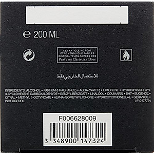 Fahrenheit By Christian Dior For Men. Eau De Toilette Spray 6.8 Oz.