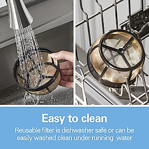 Hamilton Beach Permanent Gold Tone Filter, Fits Most 8 to 12-Cup Coffee Makers (/80675 )