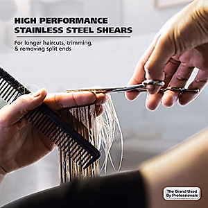 Wahl Clipper High-Performance Stainless-Steel Haircutting Shears for Extreme Precision Cutting, Trimming at Home - Model 3012