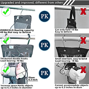 Zebricolo,2PCS,Legging Organizer, 48spacious Pockets,Closet Organizers and Storage,2024 Model, Leggings Organizer for Closet,Heavy Duty Hanger,Legging Storage, Thickened,Closet Organizer,Grey