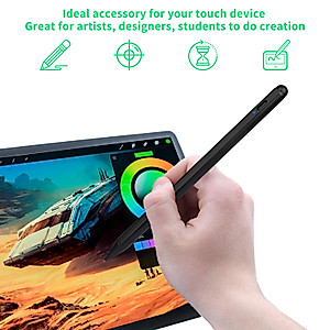 Active Stylus for Lenovo Yoga 7i/9i 2-in-1 Pen, Electronic Digital Pencil Compatible with Lenovo Yoga 7i/9i Stylus Pens,Good for Sketching and Note-Taking Pens with Type-C Rechargeable, Black