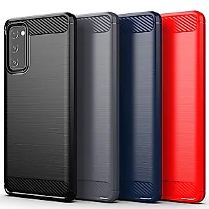 Osophter for Galaxy S20 FE Case,Samsung S20 FE 5G Case Shock-Absorption Flexible TPU Rubber Protective Cell Phone Cover for Samsung Galaxy S20 FE 5G(Red)