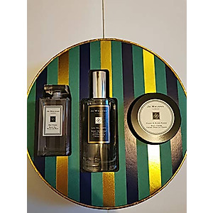 Jo Malone - Scented Bedtime Collection - Red Roses Bath Oil 1 Fl Oz. + Linen Spray 1.5 Fl. Oz. + Peony & Blush Suede Body Cream 1.7 Fl Oz.