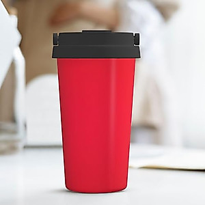 WANGZHAO red stripe. Print Double Wall Stainless Steel Vacuum Insulated Tumbler Cup Home Thermal Cup
