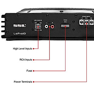 Sound Storm Laboratories LOPRO10 10 Inch Powered Under Seat Car Audio Subwoofer - 1200 Watts Max, Built-in Amplifier, Low Profile, Remote Subwoofer Control, for Truck, Boxes and Enclosures