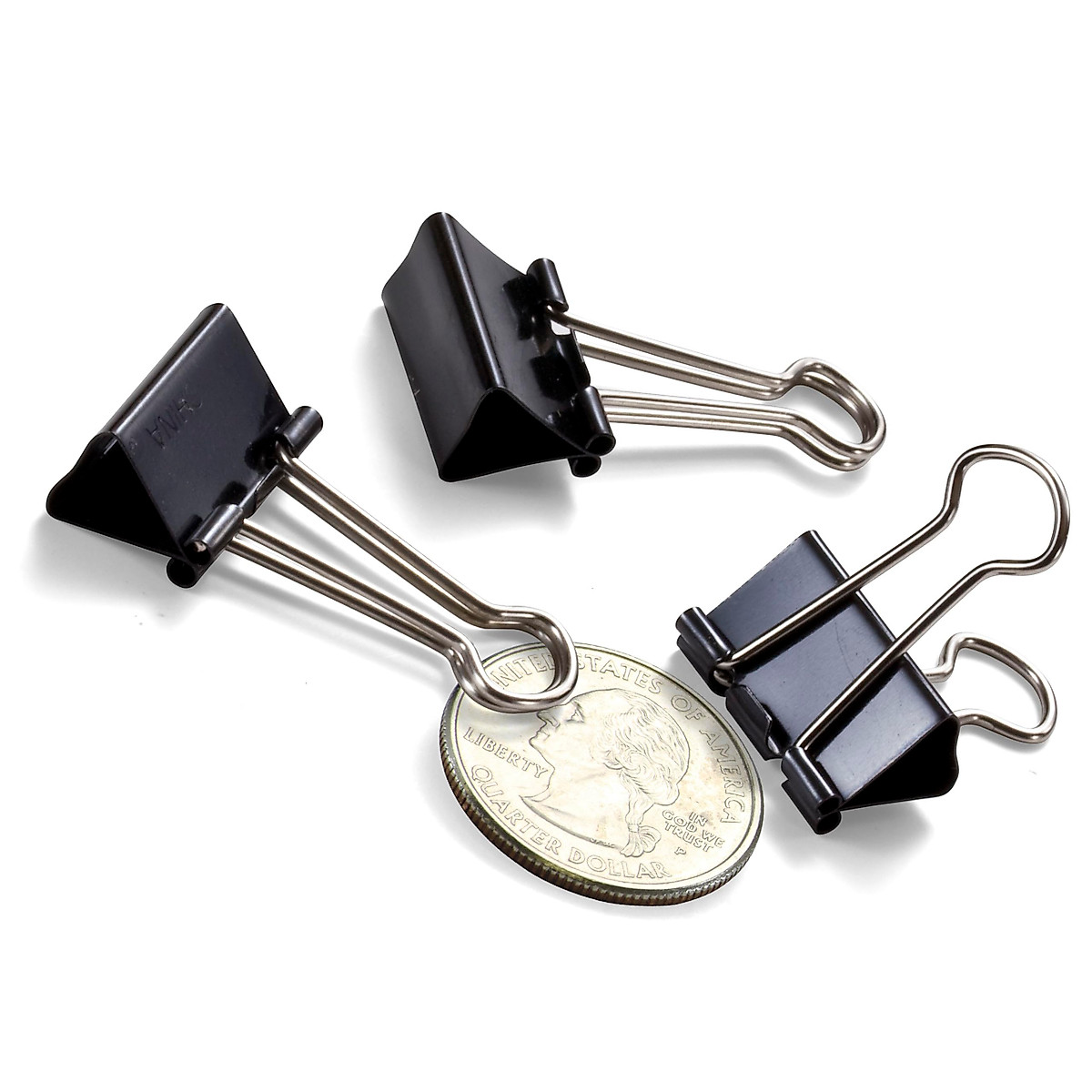 Officemate Small Binder Clips, Black, 12 Boxes of 1 Dozen Each (144 Total) (99020)