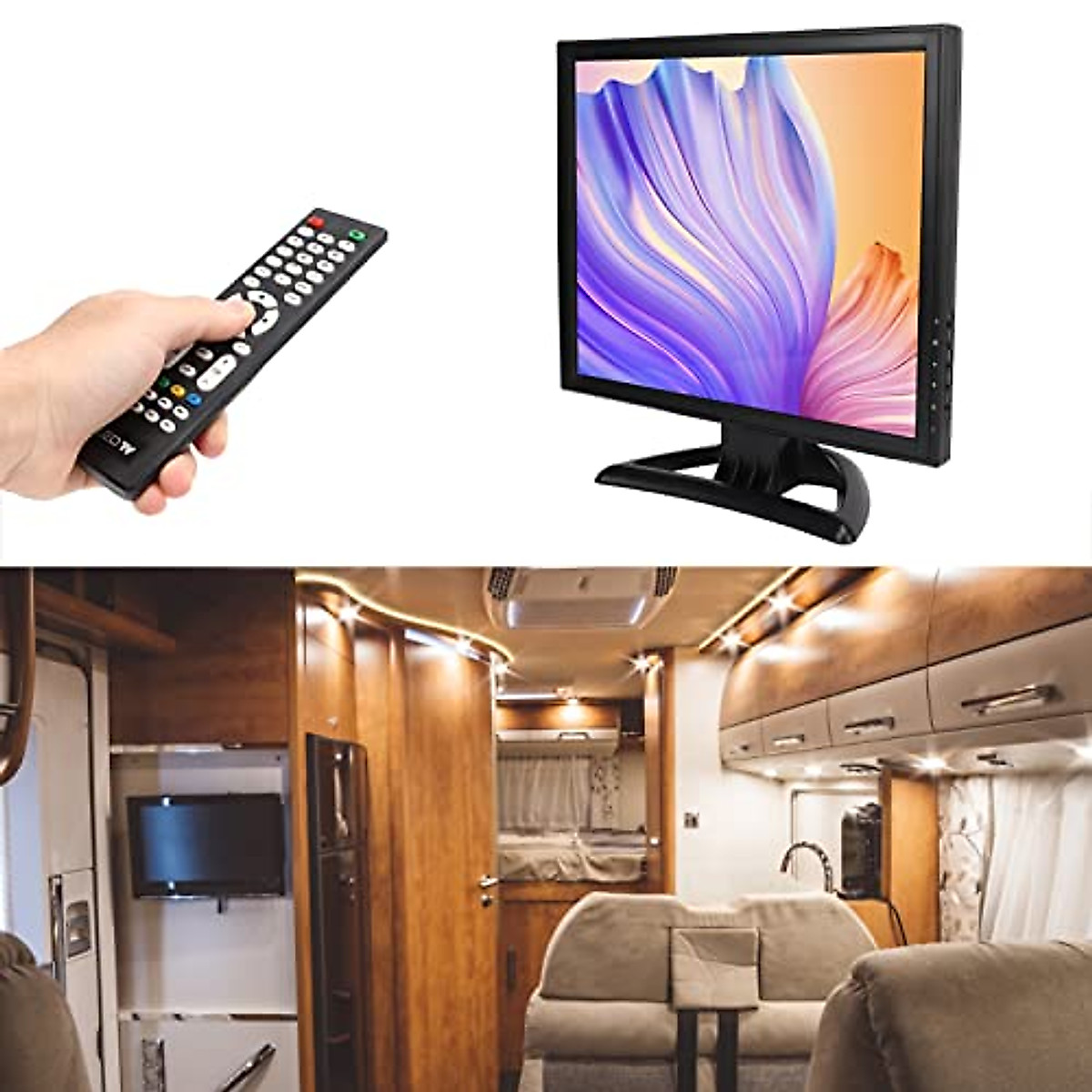 17 Inch Color Monitor, 1280x1024 HD LED Screen Display for Gaming for Laptops (US Plug)