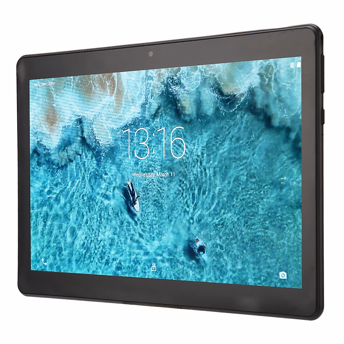 AMONIDA Tablet Computer, 5MP Rear HD Screen Tablet 10.1 Inch Black 2560x1600 (US Plug)