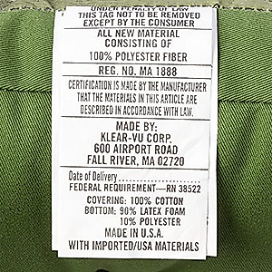 The Gripper Twill Jumbo XL Non-Slip Rocking Chair Cushion Set with Thick Padding, Includes Seat Pad & Back Pillow with Ties for Indoor Living Room Rocker, 17x17 Inches, 2 Piece Set, Green