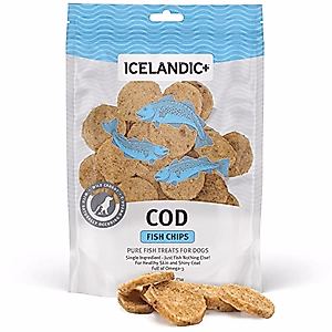 Icelandic+ Plus Cod Fish Chips Dog Treat 2.5-oz Bag