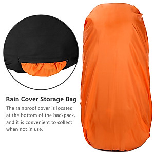 Esup 60L Hiking Backpack Men Camping Backpack with rain cover Lightweight Backpacking Backpack Travel Backpack (Black)