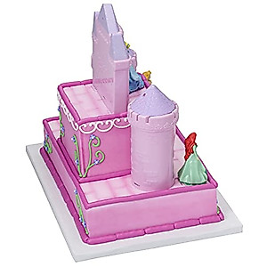 DECOPAC Disney Princess Happily Ever After Signature DecoSet Cake Topper, 4.8" L x 2.5" W x 6" H, Pink