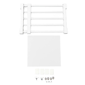 TUORE DIY Cabinet Divider Storage Rack Adding Extra Space Multifunctional Adjustable Cupboard Tension Nailless Expandable Kitchen Shelf for Cabinet (38‑55cm / 15‑21.7in Length)