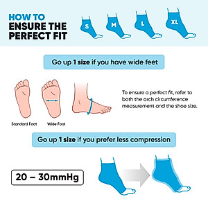 POWERLIX Plantar fasciitis socks for Neuropathy (Pair) for Women & Men, Ankle Brace Support, Toeless Compression Socks & Foot Sleeve for Arch & Heel Pain Relief - Treatment & Everyday Use
