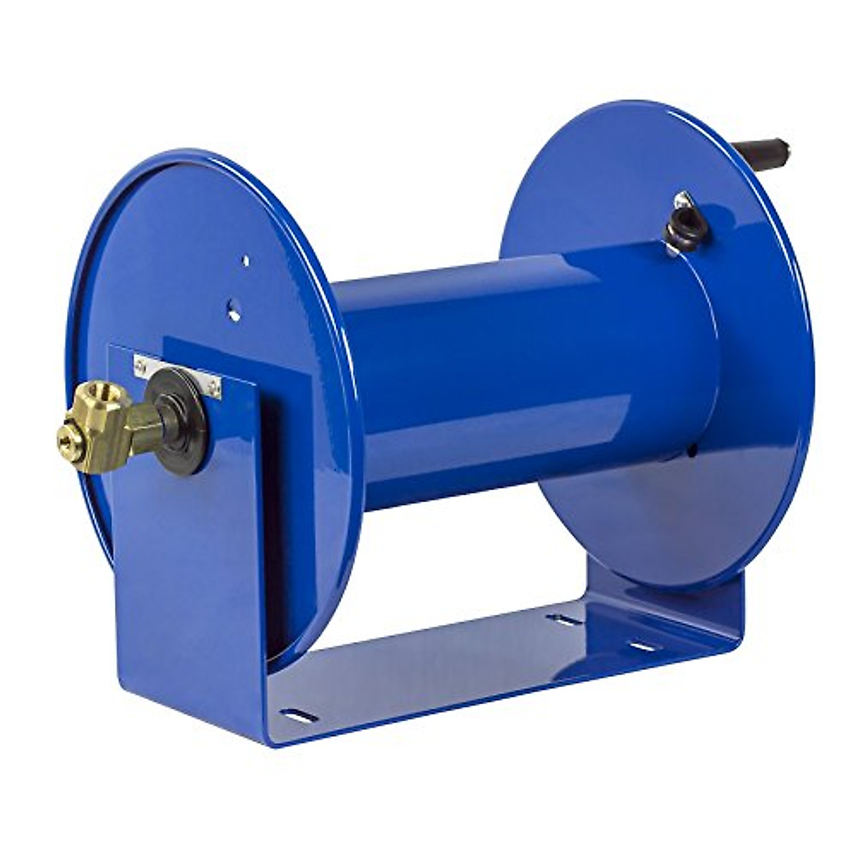 Coxreels 112-3-100 Hand Crank Hose Reel | Spool for Coiling Hoses and Cables | Rotating Storage Reel with Hand Crank | Steel Hose Reel | Fits 3/8'' x 100' Hose | 12” x 18.25” x 13”