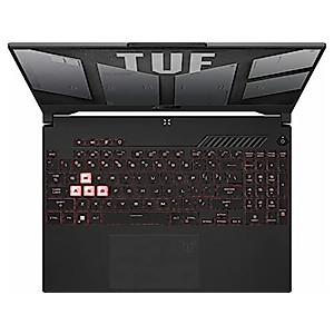 ASUS 2022 TUF A15 15.6" FHD 144Hz Gaming Laptop, AMD Ryzen 7-6800H Processor, 16GB DDR5 RAM, 512GB PCIe SSD, Backlit Keyboard, GeForce RTX 3050Ti 4G, HD Webcam, Win 11, Gray, 32GB Snowbell USB Card