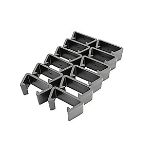 DINELI 12PCS Pack Outdoor Furniture Set Sofa Clips Patio Sectional Connectors Wicker Furniture Accessories Alignment Fasteners Non-Slip Clamps Clips for Rattan Furniture Garden Sofa