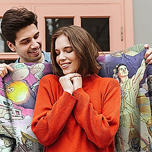 Star Trek The Original Series Cast Fleece Softest Throw Blanket| Measures 60 x 45 Inches