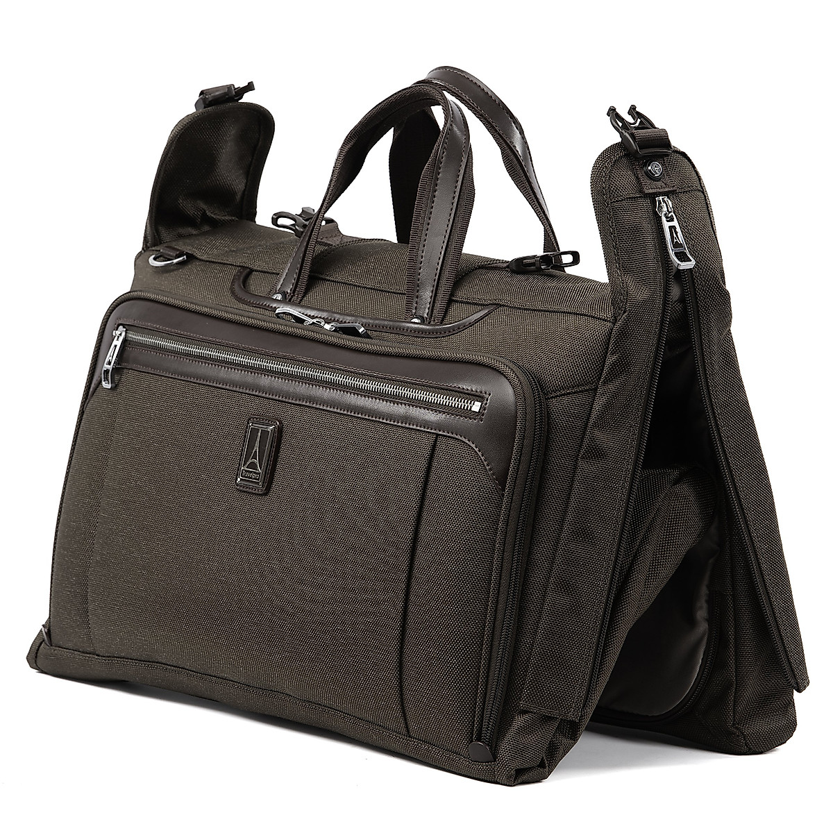 Travelpro Platinum Elite Tri-Fold Carry-On Garment Bag, Men and Women, Rich Espresso, 20-Inch