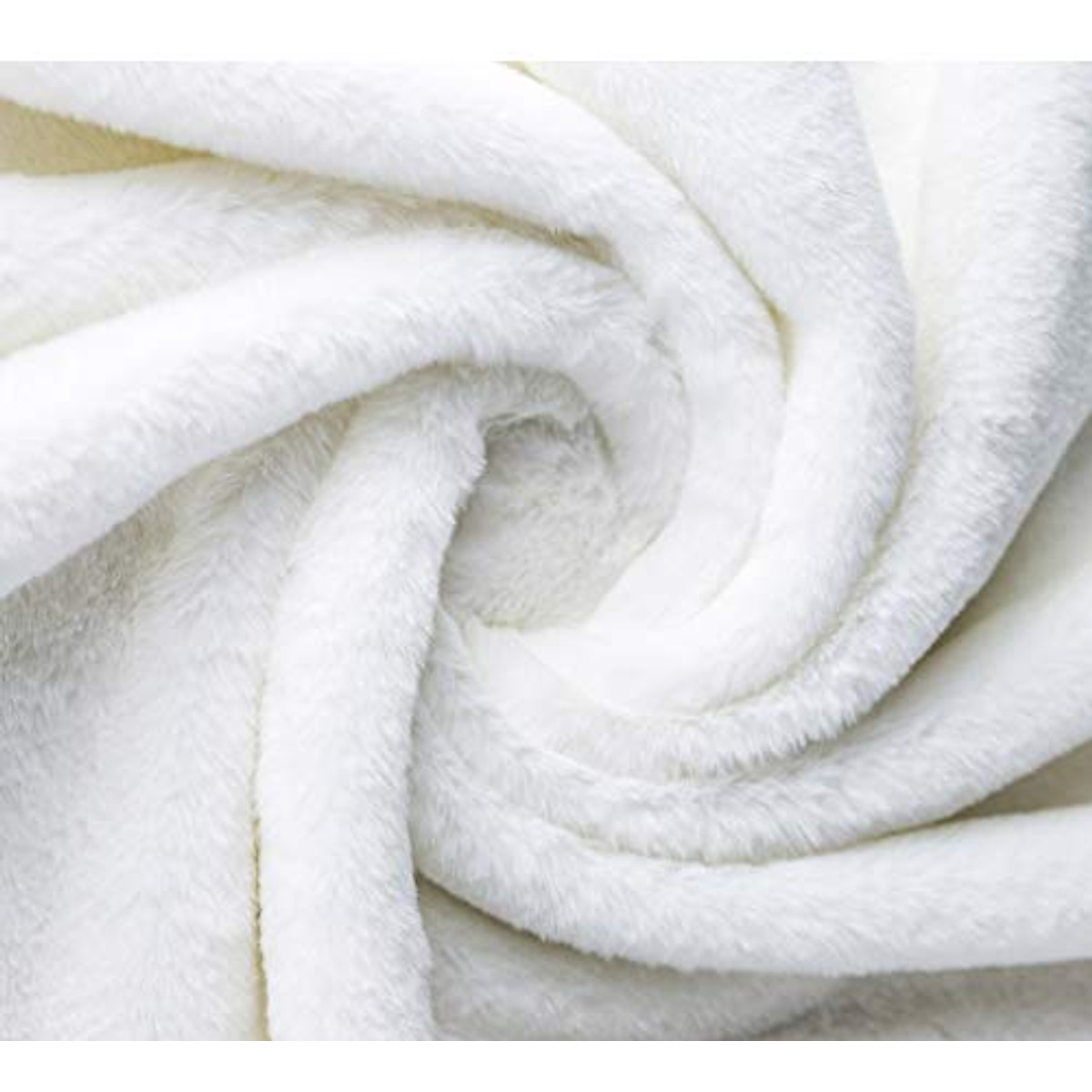 Sofila Faux Fur Throw Blanket for Adults White Mink Plush Fleece Super Soft Fuzzy Warm Cozy Gift for Couch Sofa Bed Home Decorative Luxury Elegant, Iced Fox, 50 x 60 Inches