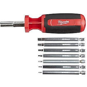 Milwaukee Metric Hex Key 9-in-1 Multi Magnetic Bit Screw Driver 9 Inch.