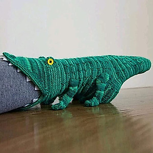 YumSur Knit Crocodile Socks for Women Men, Novelty Shark Crocodile Socks Floor Socks, Animal Socks Alligator Socks Winter Home Warm Socks
