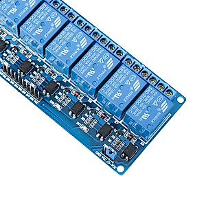 ELEGOO 8 Channel DC 5V Relay Module with Optocoupler Compatible with Arduino UNO R3 MEGA 1280 DSP ARM PIC AVR STM32