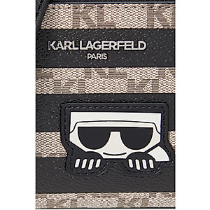 Karl Lagerfeld Paris Wallet On String Tan/Black Multi One Size