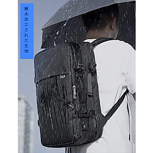 MARK RYDEN Travel Backpack for Men, 40L Airline Approved Carry on Backpack with 17.3 Inch Laptop Compartment and USB Charging Port, Waterproof Business Backpack Ideal for Traveling, Working, Daily