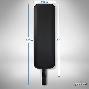 Proxicast 4G/5G/CBRS Universal Wide-Band 6 dBi Omni-Directional Swivel Terminal Antenna (SMA Male) - Compatible with Cisco, Cradlepoint, Digi, MoFi, Pepwave, Sierra and Others (ANT-120-008-2PK)