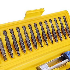 YÁSEZ 20 pcs Screwdriver Set Multifunction Drill Driver Swivel Head Quick-Change from Drilling to Driving Repair Tool Kits Hand Tools