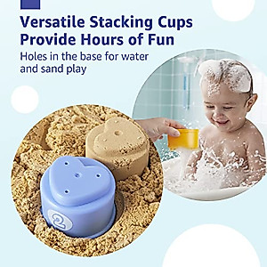 Stacking Toys for Toddlers 1-3 - Stacking Cups - Montessori Toys Baby Toys for 1 Year Old Toys for Boys Girls Toddler Toys Age 1-2 Numbers Shapes Patterns Learning Toys One Year Old Boy Birthday Gift