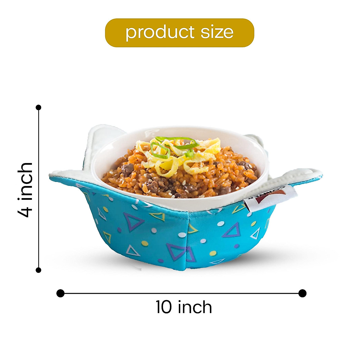 THE PERFECT CORNER Set of 2 Pieces of Bowl Cozy, Bowl Cozy Comes With a Protector to Cover the Food Served, Hot Bowl Cozy Holder, Heat & Cold Resistant