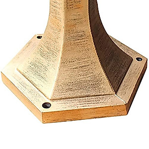 MODEBHD European Victoria Decoration Glass Lantern Outdoor Pillar Lamps Column Light Waterproof Table Lamp Lawn Garden Lights Aluminum Street Post Light Courtyard Garden Terrace E27