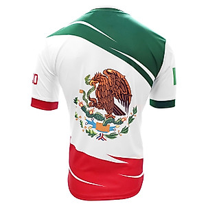 Arza Sports Mexico Men Fan Jersey Color Green,White,Red (Medium)