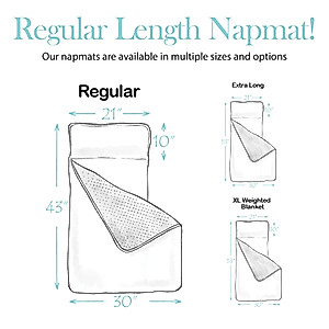 JumpOff Jo - Toddler Nap Mat - Sleeping Bag for Kids with Removable Pillow and Ultra Soft Blanket for Preschool, Daycare, and Sleepovers - Blue Dino