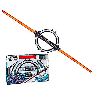 STAR WARS Lightsaber Forge Inquisitor Masterworks Set Double-Bladed Electronic Lightsaber, Customizable Roleplay Toy for Kids Ages 4 and Up