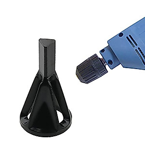 ZRM&E 2Pcs Deburring External Chamfer Tool Hard High Speed Stainless Steel Remove Burr Quickly Repairs Tools for Drill Bit Triangle Shank and Hexagon Shank External Chamfer, Black Six Slots