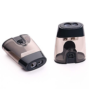 Eagle Manual Pencil Sharpener, 2 Holes, for Standard and Jumbo Color Pencils, 24×51×63 MM, Perfect for Kids, Pack of 2