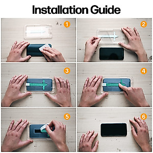 Power Theory 2-Pack Screen Protector for iPhone 12 Mini Premium Shatter Resistant Tempered Glass [9H Hardness], Easy Install Kit, 99.99% HD Clear, Bubble Free, Case Friendly, Anti-Scratch, Anti-Smudge